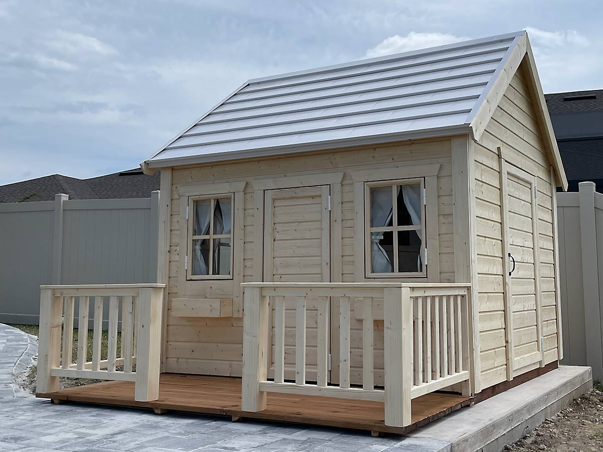 Kids Outdoor Playhouse Natural Wonder 8x8